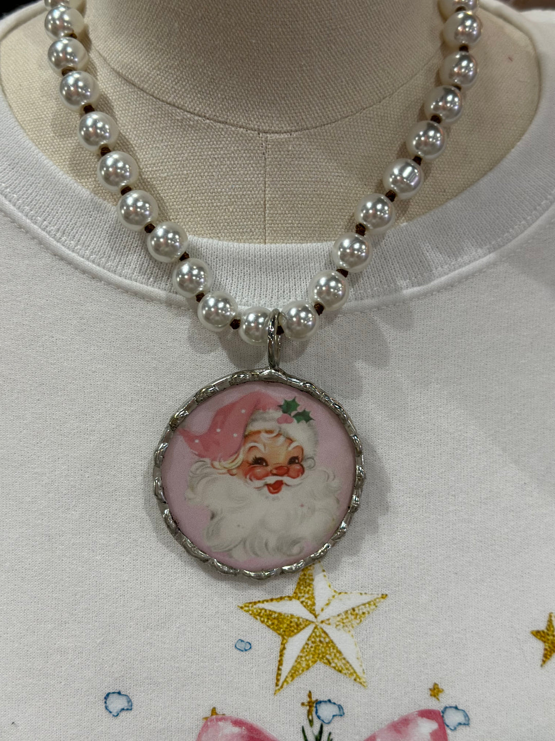 Vintage Santa Necklace – YellowHouse Market & Boutique